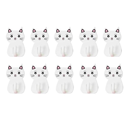 Cabilock Vintage Decor Shower Towel Hook 10pcs Adhesive Coat Hooks Rack Wall Mounted Decorative Metal Peg Hangers Kitchen Towel Hooks Hat Rack for Home Bedroom Wall Mounted Hooks Plastic Hangers