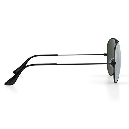 Replacement Temple Tips Temple Arms for Ray-Ban Aviator RB3025 3025 Sunglasses Repair Kit,Bonus Screws/Screwdriver/Sunglasses Bag-Black