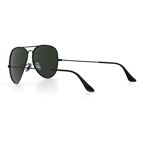 Replacement Temple Tips Temple Arms for Ray-Ban Aviator RB3025 3025 Sunglasses Repair Kit,Bonus Screws/Screwdriver/Sunglasses Bag-Black