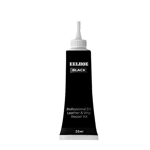 Advanced Leather Repair Gel, Professional DIY Leather and Vinyl Repair Kit, Leather Repair Cream (Black, 20ml)