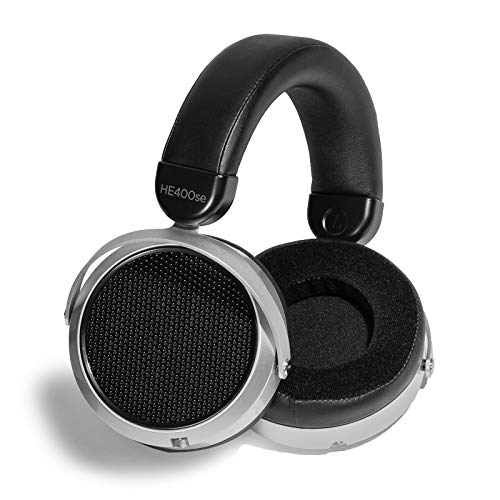 HIFIMAN HE400SE Stealth Magnets Version Over-Ear Open-Back Full-Size Planar Magnetic Wired Headphones for Audiophiles/Studio, Great-Sounding, Stereo, High Sensitivity, Comfortable, Sliver