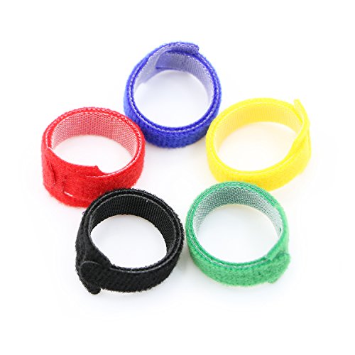 Pasow 50pcs Reusable Fastening Adjustable Cable Ties Wire Management (6 Inch, White)