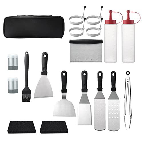CYXI BBQ Tools Set,Grill Accessories with Storage Bag, Portable Grilling Utensil Kit,Stainless Steel Grilling Kit,for Travel, Picnics, RVs, Camping, BBQs, Parties (Size : 18pcs)