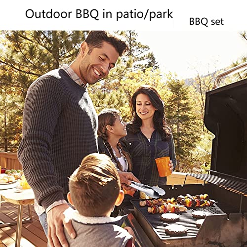 CYXI Camp Cooking Utensil Set,Grill Accessories, BBQ Tools Set,Stainless Steel Grilling Kit,for Travel, Picnics, RVs, Camping, BBQs, Parties (Size : 9pcs)