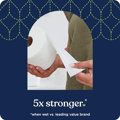 Quilted Northern Ultra Soft & Strong Toilet Paper, 12 Mega Rolls = 48 Regular Rolls, 5X Stronger*, Premium Soft Toilet Tissue