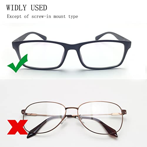 Festful Eyeglass Nose Pads,10 Pairs of Anti-Slip Soft Glasses Nose Pad,Silicone Nose Pads for Glasses (Clear/2mm)