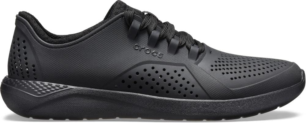 Crocs Men's LiteRide 360 Pacer Sneakers, Black/Black, 8 Men
