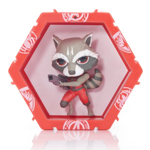WOW! PODS Guardians of The Galaxy Collection - Rocket | Superhero Light-Up Bobble-Head Figure | Official Marvel Collectable Toys & Gifts