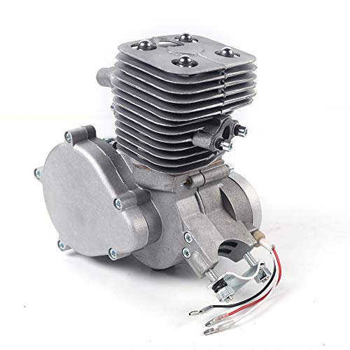 100cc Bicycle Engine Kit 2 Stroke Bike Engine Kit Motorized Bike Kit Bikes Bicycle Motor Kit (44 Tooth Sprocket)
