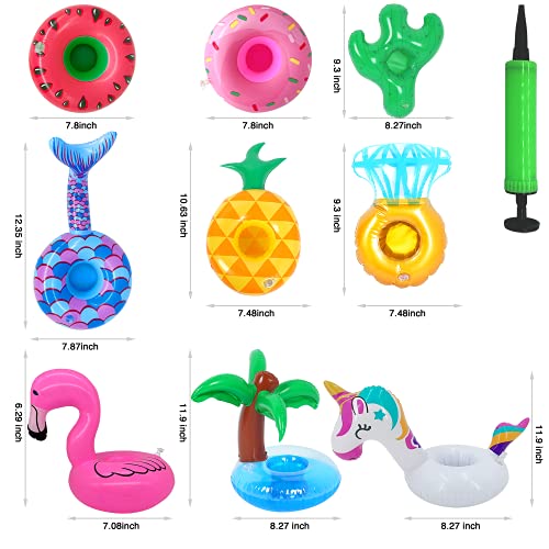 KUDES 9 Pack Bearded Dragon Bathe Float Bathtub Toys + 1 Inflatable Needle, Lizard Swimming Toys with Enjoy The Bath Time for Bearded Dragon Hamster and Other Small Animals
