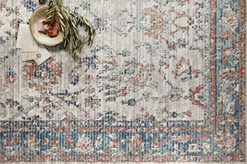 Loloi II Bianca Collection BIA-05 Dove/Multi, Contemporary 9'-9" x 13'-6" Area