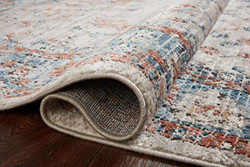Loloi II Bianca Collection BIA-05 Dove/Multi, Contemporary 9'-9" x 13'-6" Area