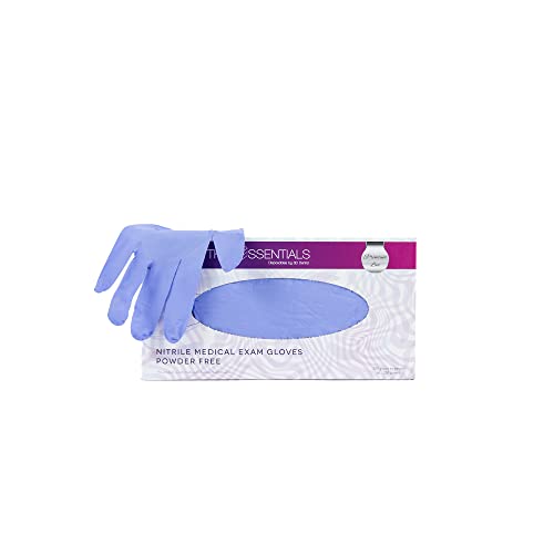 The Essentials Disposable Nitrile Gloves, Powder Free, Single Use Non-Sterile Protective Gloves for Various Uses - 300 Count