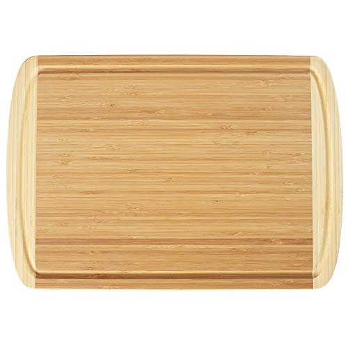 Totally Bamboo Reversible Baker's Board and Carving Butcher Block with Juice Grooves
