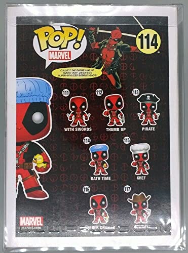 Funko POP! Marvel Bath Time Deadpool Exclusive 114 Vinyl Bobble-Head