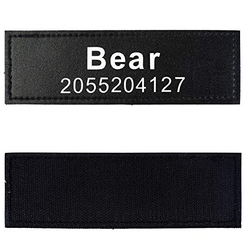 Custom Patch 2 Pieces Dog Vest Patches, Personalized Removable Tactical Patches for Dog Harness Service Dog in Training and Dog Halter Patches with Hook and Loop