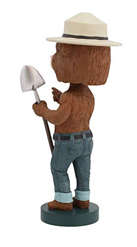 Royal Bobbles Smokey Bear Bobblehead, Premium Polyresin Lifelike Figure, Unique Serial Number, Exquisite Detail