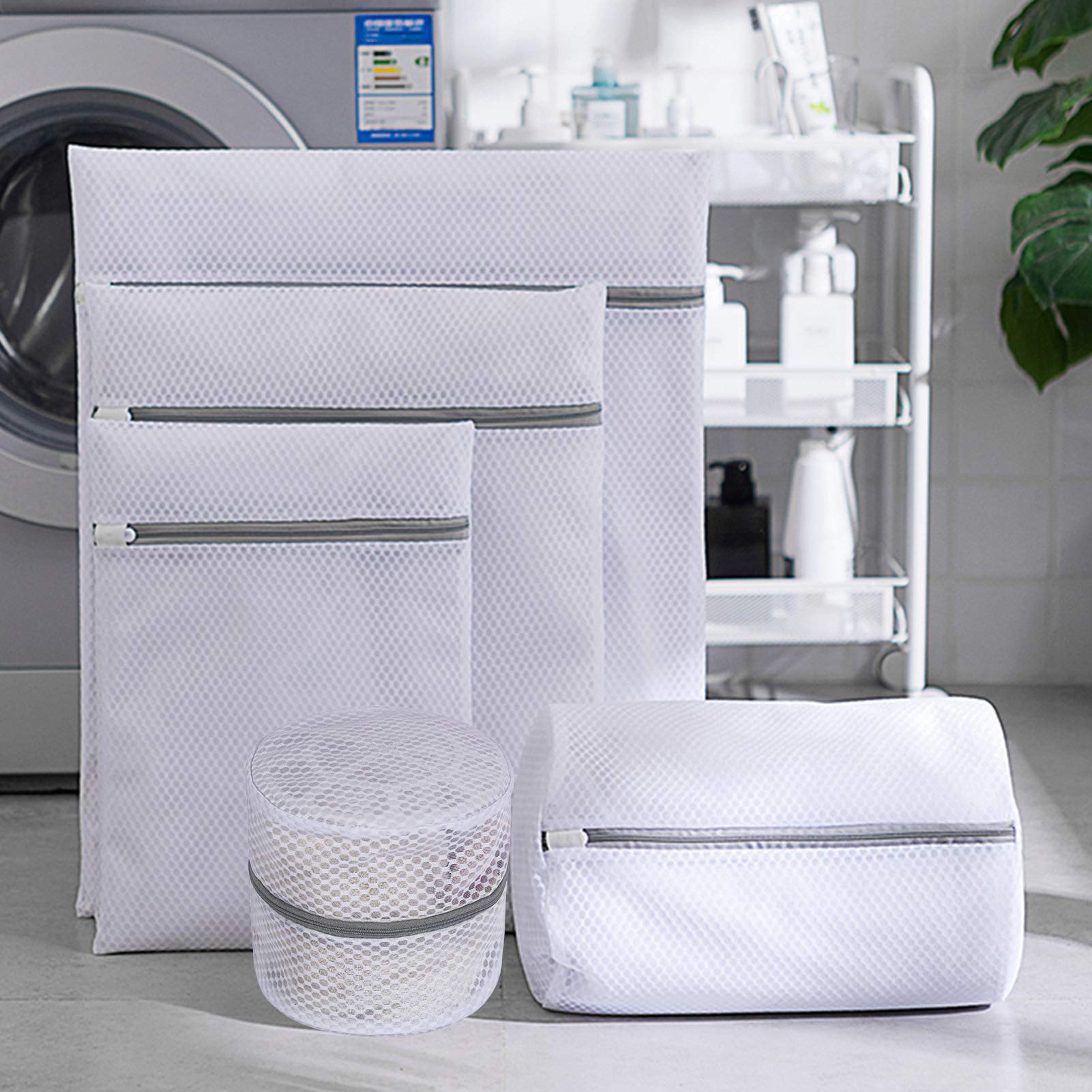 Mesh Laundry Bags for Delicates(2XL+2L), Laundry Bags Mesh Wash Bags, 125gsm Lingerie Bags