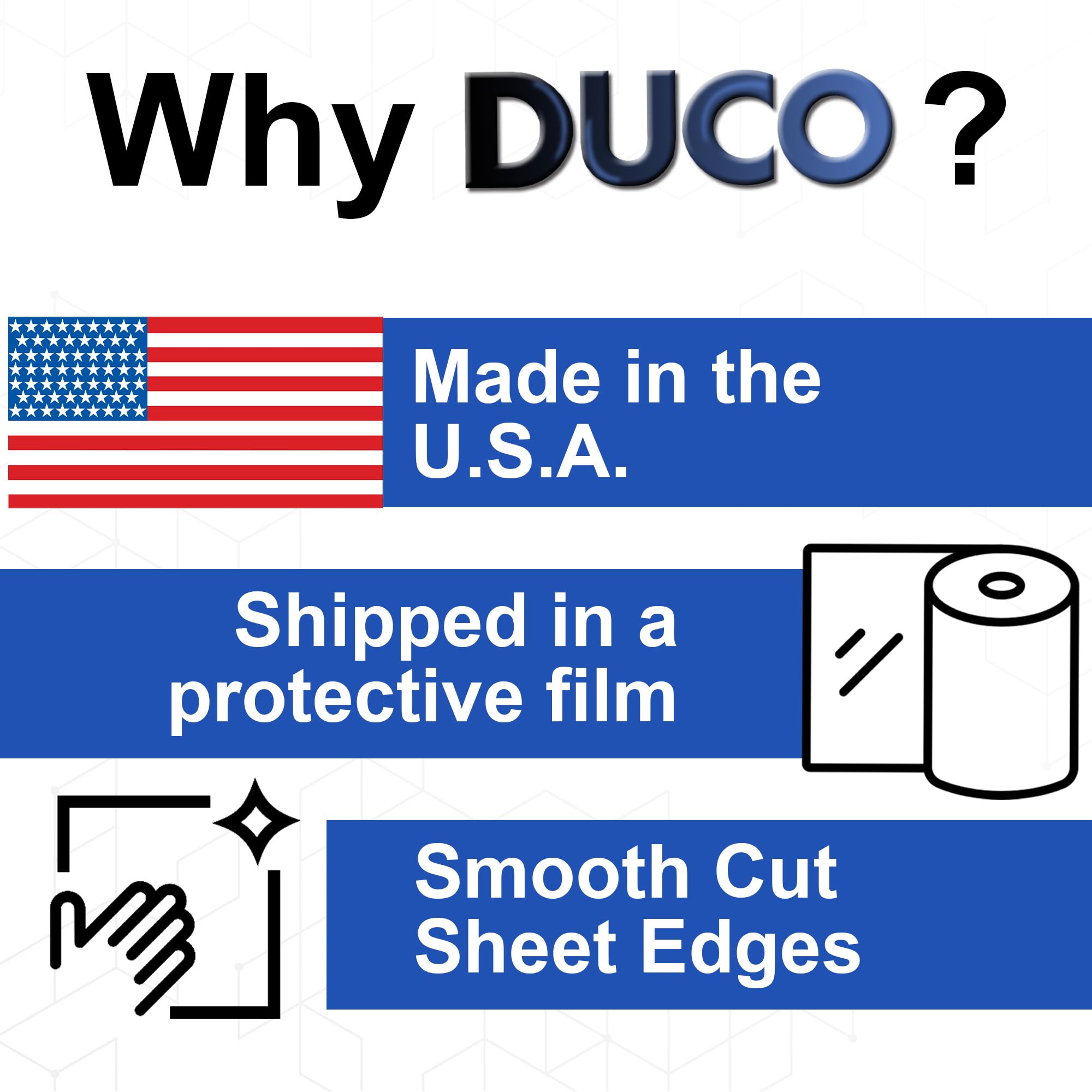 Duco Clear Cast Acrylic Sheet 1/8 Inch Thick 24" X 24" - Pack of 1 Cut to Size, Thin, Clear Acrylic Sheet - Transparent Plexiglass Panel for DIY Crafts, Window Replacements, Signs, Displays, & More