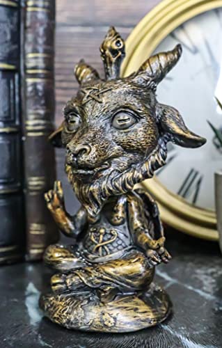 Ebros Whimsical Sabbatic Goat of Mendes Samael Lilith Baphomet Bobblehead Figurine LaVeyan Satanic Devil Baphomet Worship Lucifer The Caduceus Symbol Bobble Heads