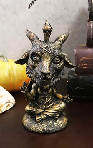 Ebros Whimsical Sabbatic Goat of Mendes Samael Lilith Baphomet Bobblehead Figurine LaVeyan Satanic Devil Baphomet Worship Lucifer The Caduceus Symbol Bobble Heads