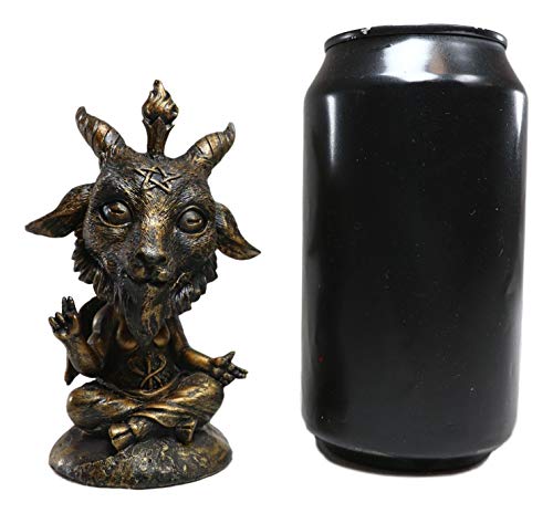 Ebros Whimsical Sabbatic Goat of Mendes Samael Lilith Baphomet Bobblehead Figurine LaVeyan Satanic Devil Baphomet Worship Lucifer The Caduceus Symbol Bobble Heads