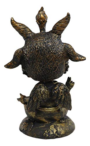 Ebros Whimsical Sabbatic Goat of Mendes Samael Lilith Baphomet Bobblehead Figurine LaVeyan Satanic Devil Baphomet Worship Lucifer The Caduceus Symbol Bobble Heads