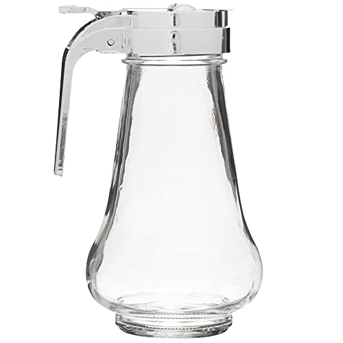 1 Syrup Dispenser 14oz (420mL)|Glass Bottle No-Drip Pourers for Maple Syrup, Honey|Pancake Syrup Dispenser by Back of House