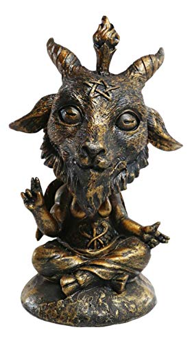 Ebros Whimsical Sabbatic Goat of Mendes Samael Lilith Baphomet Bobblehead Figurine LaVeyan Satanic Devil Baphomet Worship Lucifer The Caduceus Symbol Bobble Heads