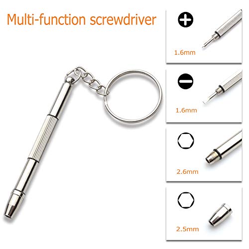 Eyeglasses Repair Kit, 1100PCS Eyeglass Screws and 6 Pcs Precision Screwdriver Set and Tweezers for Glasses, Sunglass, Jewelry, Spectacles and Watche