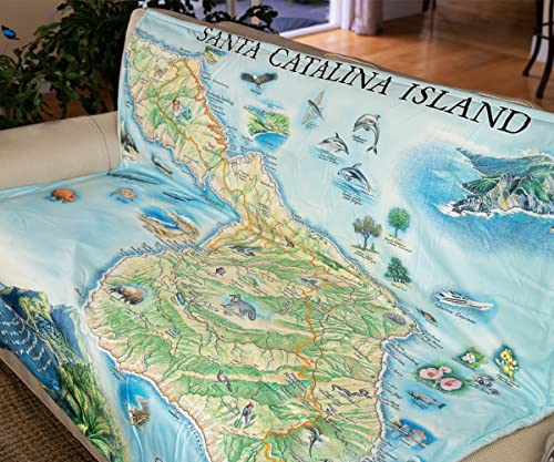 Sanibel-Captiva Islands Map Fleece Blanket - Hand-Drawn Original Art - Soft, Cozy, and Warm Throw Blanket for Couch - Unique Gift - 58"x 50"