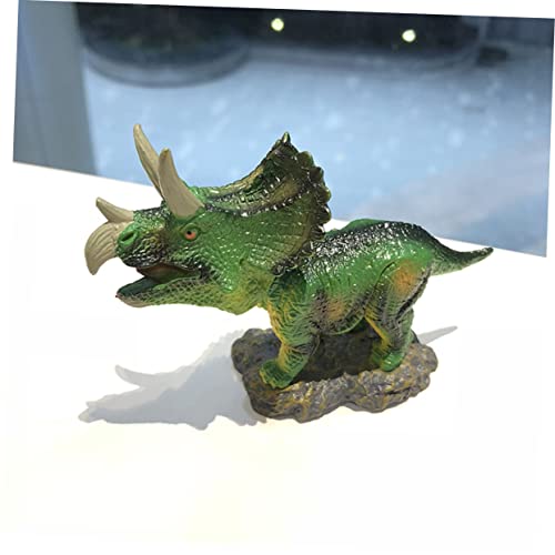 HOLIDYOYO Model Tots Toys Car Decor Model Triceratops Bobble Head Toy Bobble Head Model Car Toy Decorate Shake Your Head Green Decore