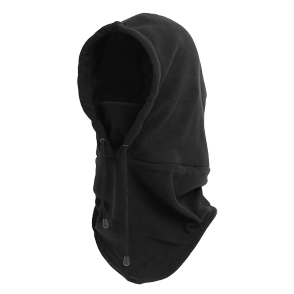 WITHMOONS Winter Hood Balaclava Fleece Face Neck Mask Neck Warmer Cold Weather Hood Black TPYC103883