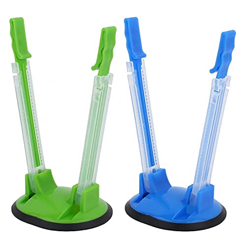 Plastic Bag Holder, 2Pcs Bag Holder For Plastic Bags, Baggy Rack Holder For Food Prep Bag Plastic Freezer Bag Ziplock Bag Holder Stand, Meal Planning Prep Bag Holder, Bag Stand Holder, Bag Drying Rack
