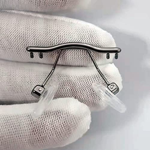 Metal Gun Color Replacement Nose Bridge Eyeglasses Repair, Glass Nose Pads, Screw and Screwdriver for Glass Reading Glasses