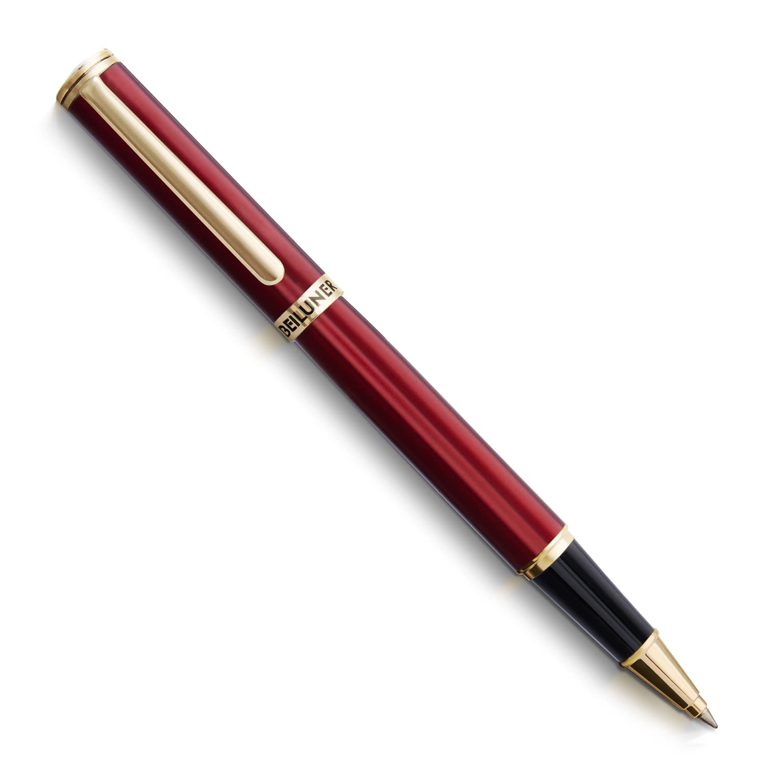 BEILUNER Luxury Rollerball Pen,24K Gold Trim,Noble and Elegant Designs,Schneider Ink Refill, Best Roller Ball Pen Gift Set for Men & Women, Professional, Executive Office, Nice Pens