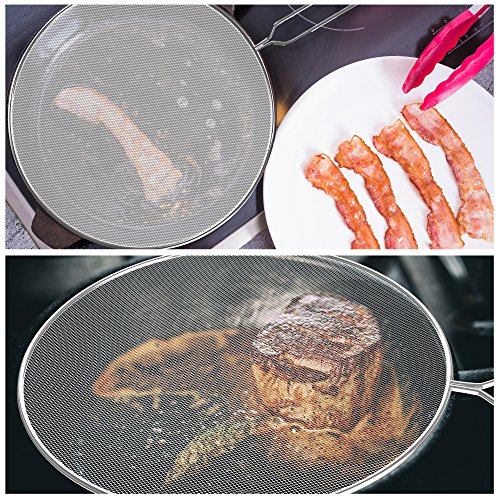 Classic Cuisine Splatter Screen Guards, small, medium and large, Stainless Steel