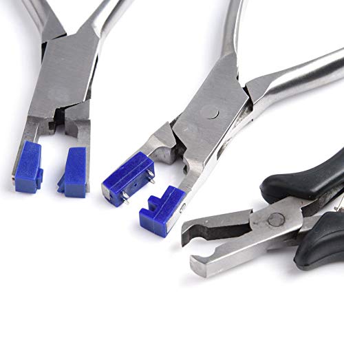 Brrnoo Eyeglasses Repair Set, 3 Pcs Professional Glasses Pliers Kit Professional Eyeglass Repair Set Rimless Disassembly Glasses Frames Optical Tools Set, Eyeglass Plier Set for Eyeglasses Repairing