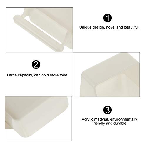 POPETPOP 4pcs Parrot Feeding Cups Plastic Birds Food Dish Parrot Feeders Water Cage Bowls for Cockatiel Conure Budgies Parakeet Parrot Macaw Small Animal Chinchilla