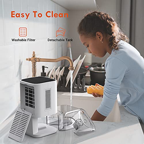LEEL Dehumidifier, Upgraded 1200ml (42oz) Portable Ultra Quiet Dehumidifier, 6H/12H Timer Off Small Dehumidifier for 2300 Cubic Feet (270 sq ft) Home Basement Bedroom Bathroom Closet RV Camper