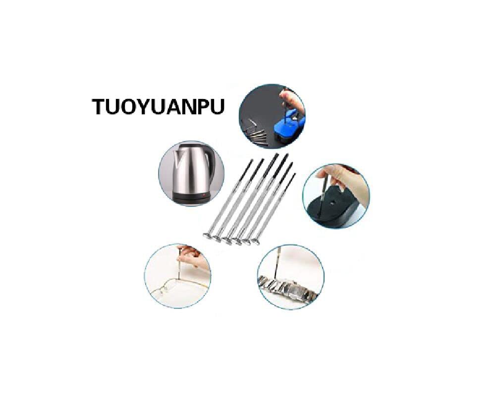 TUOYUANPU 6PCS Mini Screwdriver Set, Eyeglass Repair Kit Screwdriver,Precision Repair with 6 Different Sizes Flat head and Philips Screwdriver Sets,Ideal For Watch, Electronic Repairs