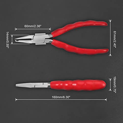 LEONTOOL 6 Inches Nose Pad Plier Adjusting Eyeglass Arms Frame Eyeglasses Repairing Plier Stainless Steel Optical Hand Tool Frames Clamp Repair Tool with Screwdriver and Glasses Cloth