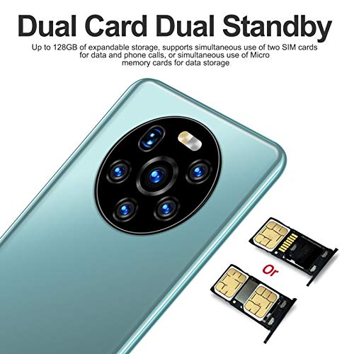 KIKYO Unlocked Smartphones,LANDVO mate40 pro 5.45in HD Screen Android Phone,Dual SIM Dual Standby Unlocked Cell Phone,512MB+4GB,2MP+5MP Dual Camera,1500mAh Battery(Green)
