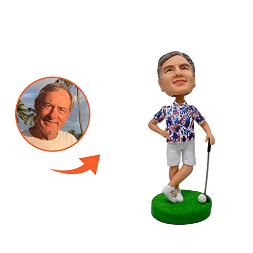INCOOSTORE 6" Full Custom Bobblehead Figurine Personalized Gifts for Boy Friend Car Bobble Head Figure Handmade Gift for Bestfriend