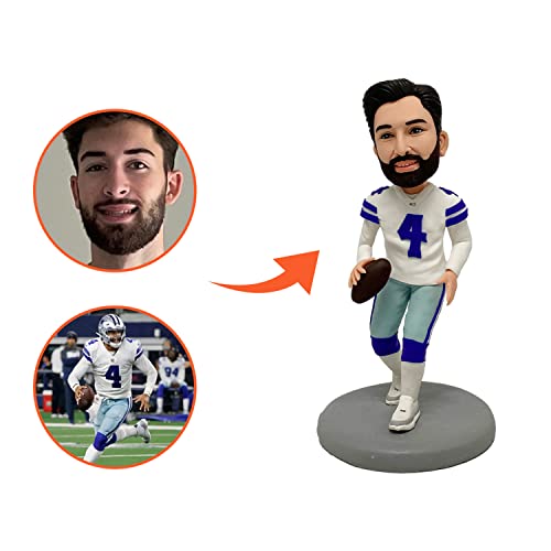 INCOOSTORE 6" Full Custom Bobblehead Figurine Personalized Gifts for Boy Friend Car Bobble Head Figure Handmade Gift for Bestfriend