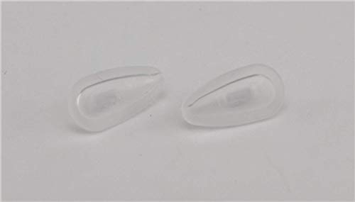 Eyeglass Repair Kit for Screw in Nosepads for Spectacle Frames Eyeglasses with Flat Head/Phillips Screwdriver 6 Screws & 2 Pairs of 2 Different Size Silicone Nose Pads Included