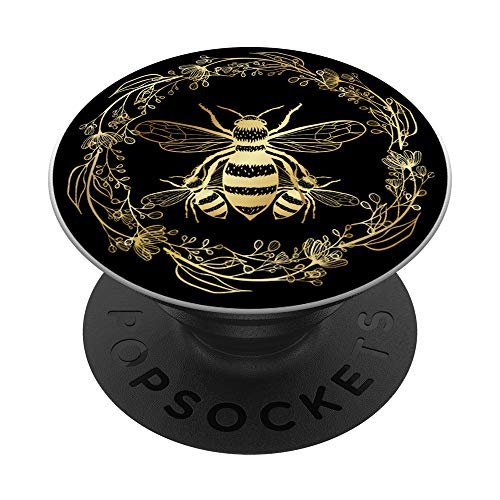 Beekeeper Bee Hive Floral Circle Flowers Florist Nature Bee PopSockets PopGrip: Swappable Grip for Phones & Tablets