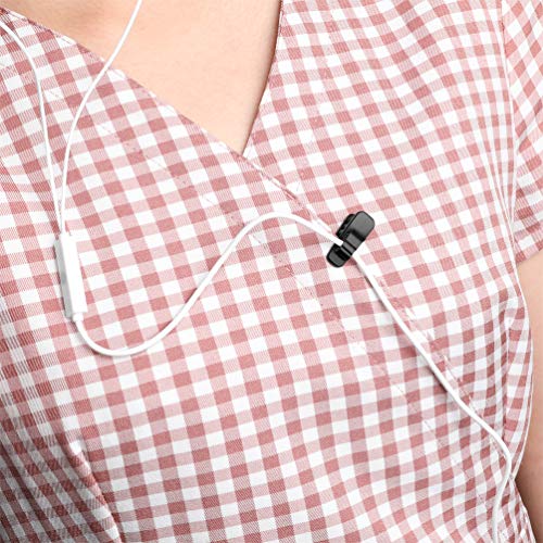 Headphone Clip for Shirt, 1 Inch Length Small Earbud Cord Management Earphone Mount Cable Clothing Clip to Keep Microphone Cord in Place for 1.5mm Diameter Round Wire (12 Pcs/Black)