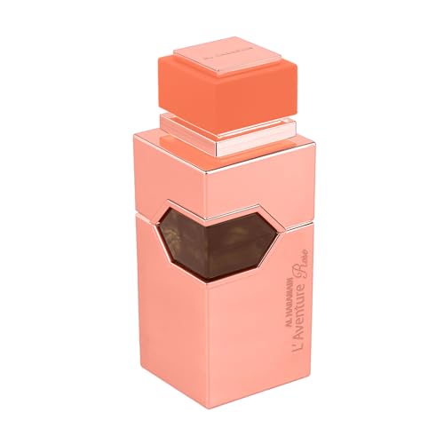 Al Haramain L'Aventure Rose - Arabian Perfume for Women - Long Lasting Perfume for Women - Floral Woody Fragrances - Eau de Parfum for Women - 6.76 oz