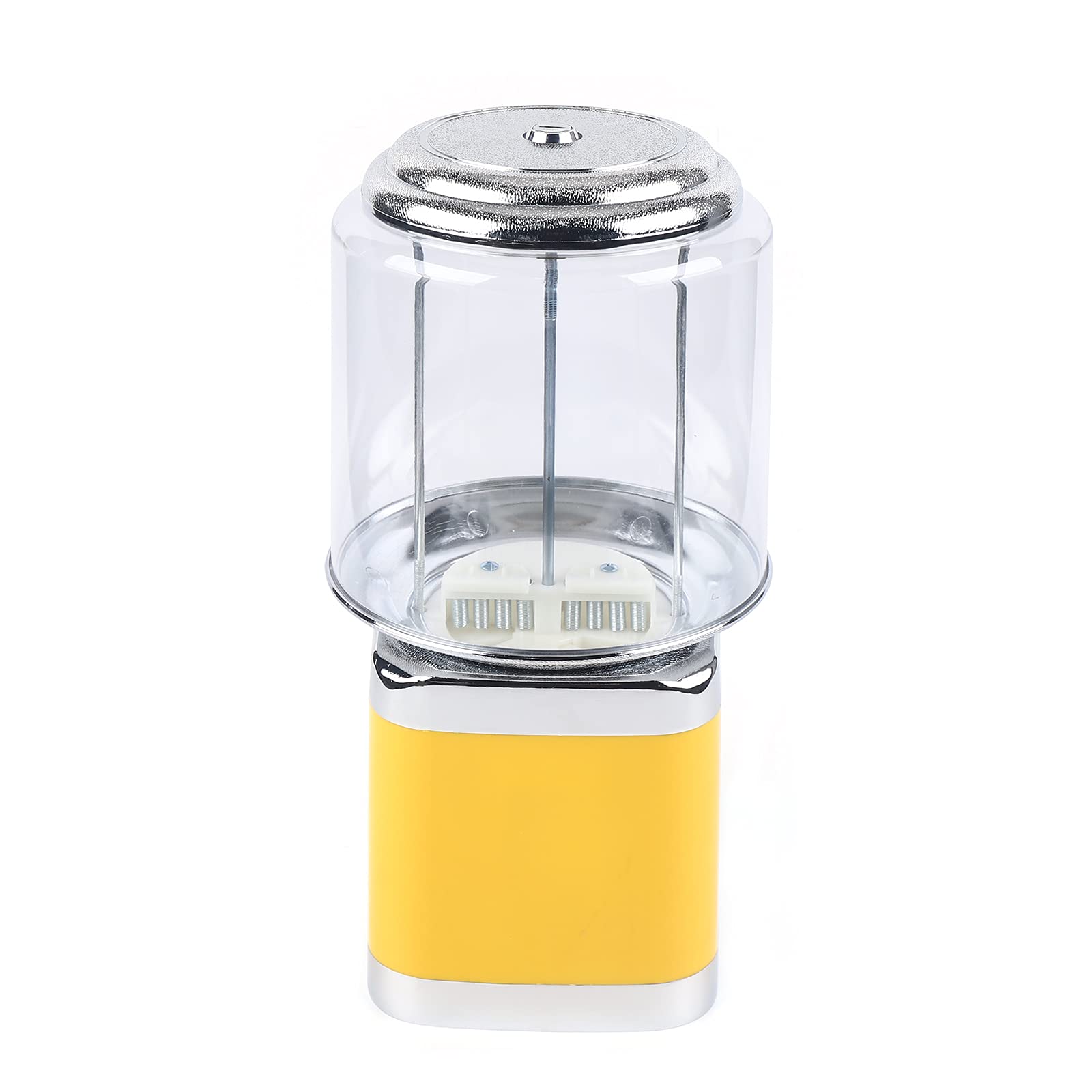 Candy Gumball Vending Machine, Commercial Candy Dispenser Machine, Automatic Candy Gumball Machine Bubble Gum Machine for Gaming Stores (Yellow)